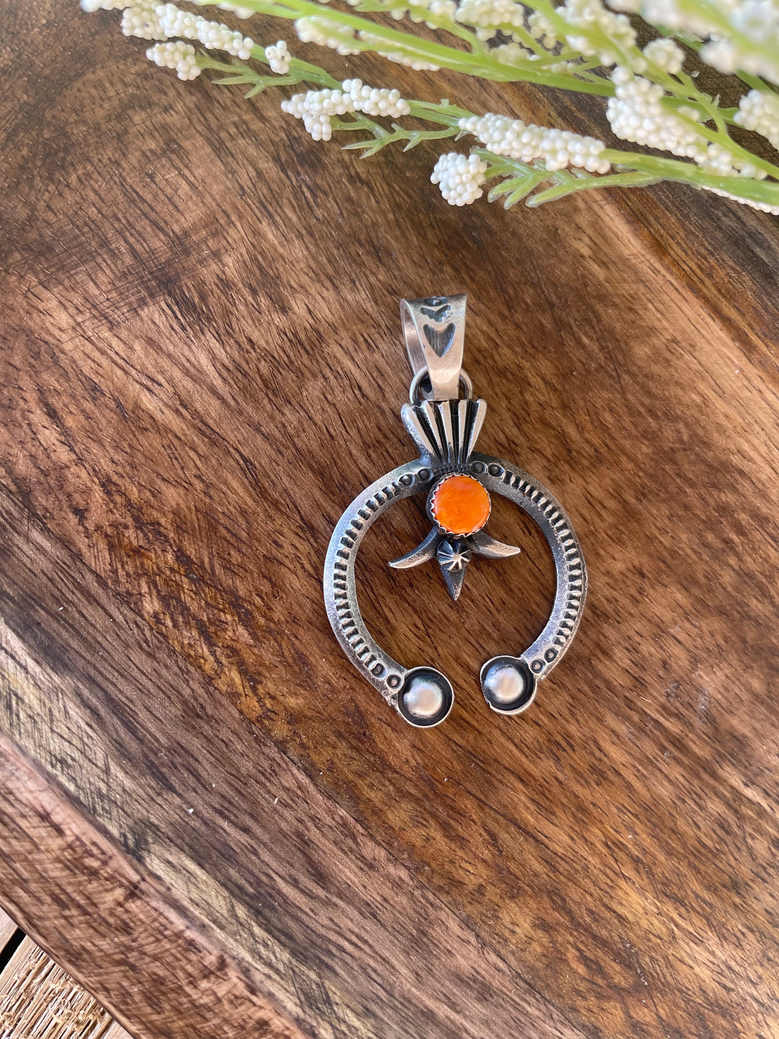 Orange Spiny Oyster Shell Naja | Cortez Jewelry & Boutique
